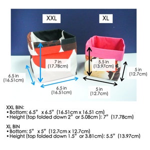 Fabric Bins PDF Sewing Pattern | Instant Download | Set of 6 Nesting ...