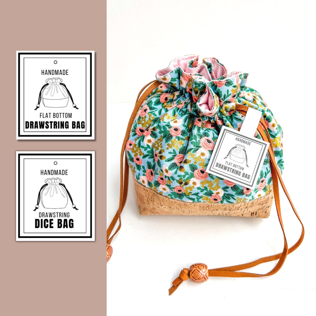 PRINTABLE Dice Drawstring Bag Tag | Instant Download | Market Tags ...