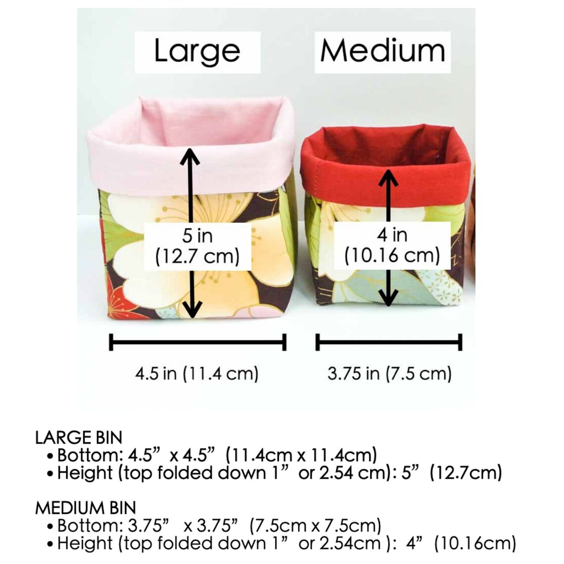 Fabric Bins PDF Sewing Pattern Instant Download Set of 6 | Etsy