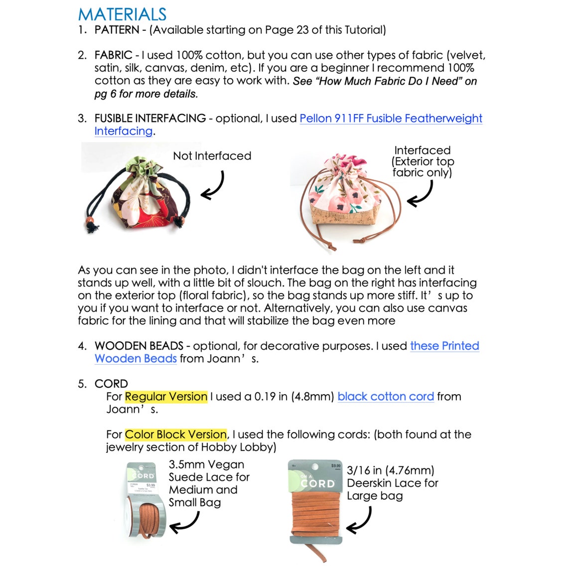 Drawstring Bag PDF Sewing Pattern Instant Download Flat - Etsy