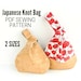 Japanese Knot Bag PDF Sewing Pattern | 2 Sizes | Instant Download ...