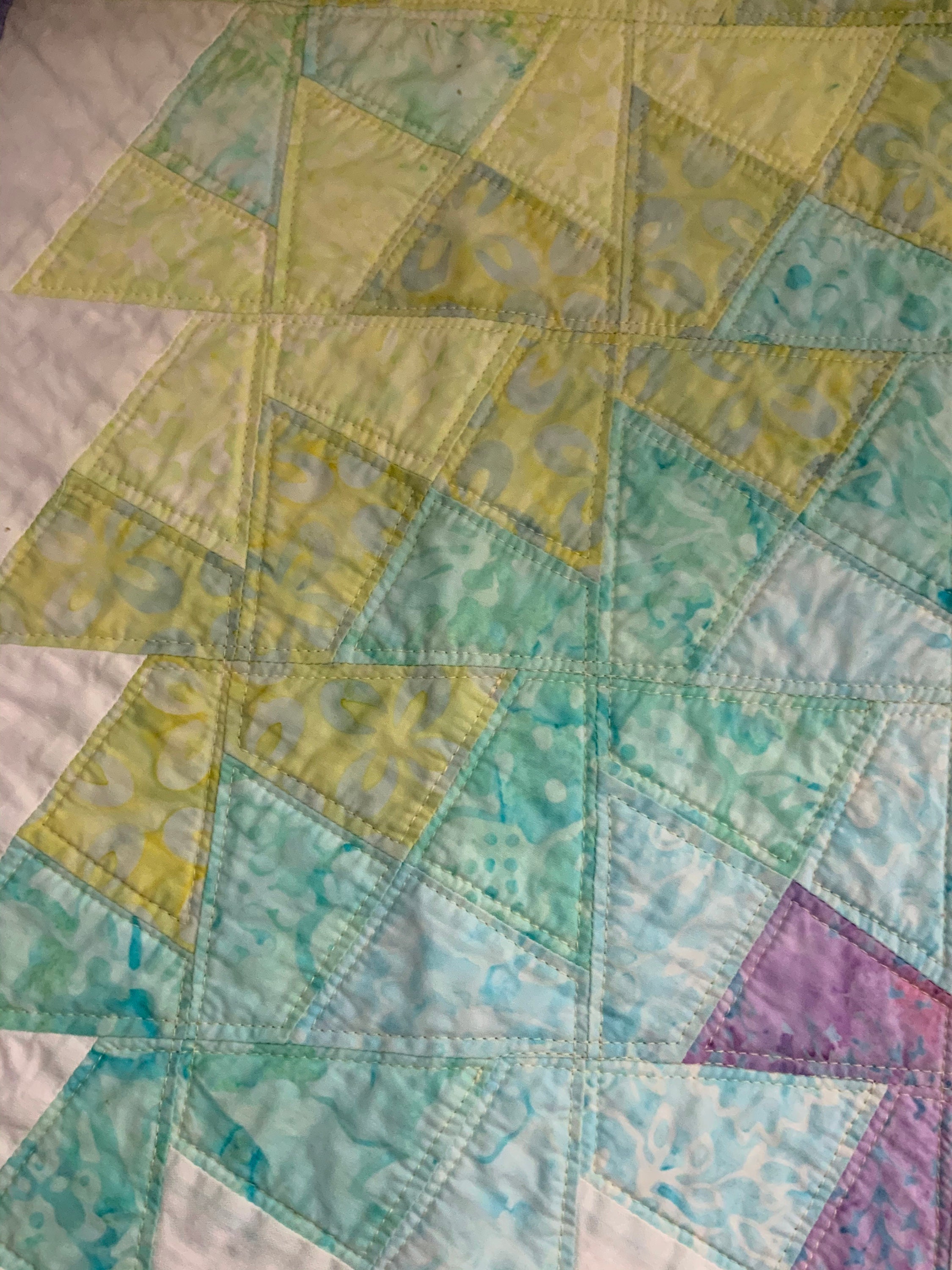 Rainbow Windmills Baby Quilt - Etsy