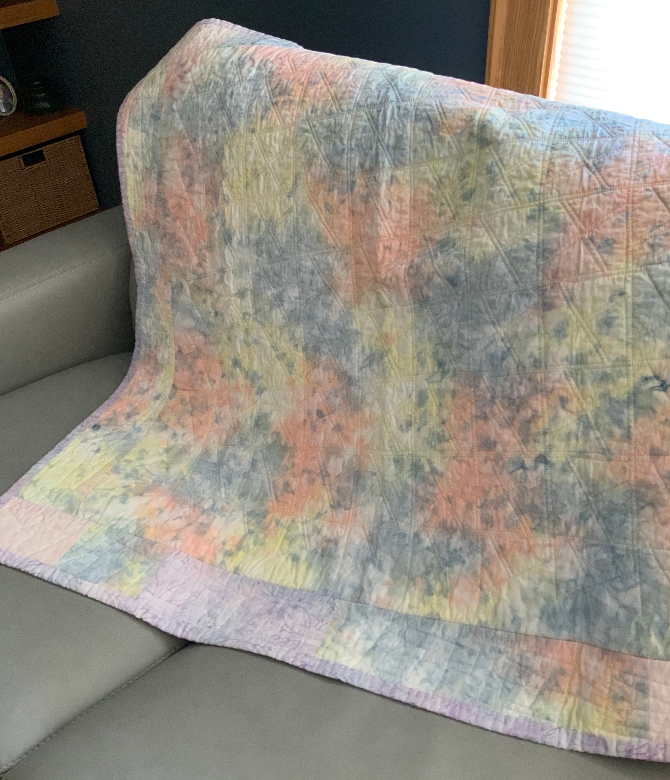 Rainbow Windmills Baby Quilt - Etsy