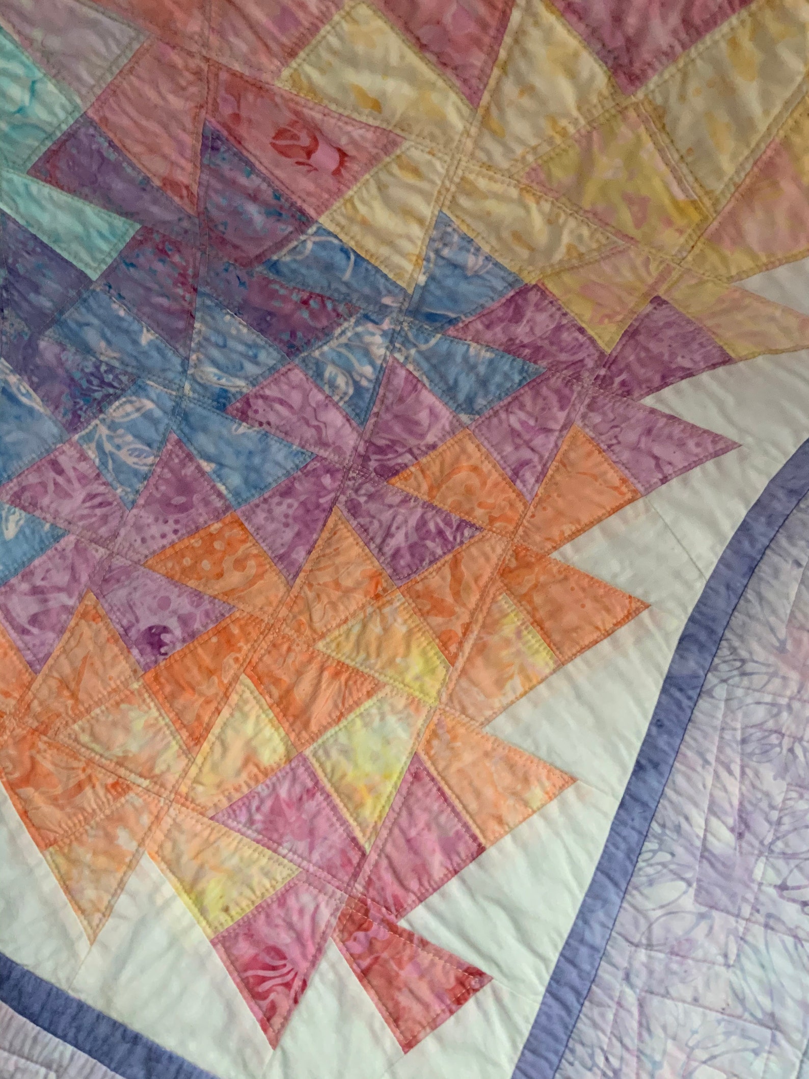 Rainbow Windmills Baby Quilt - Etsy