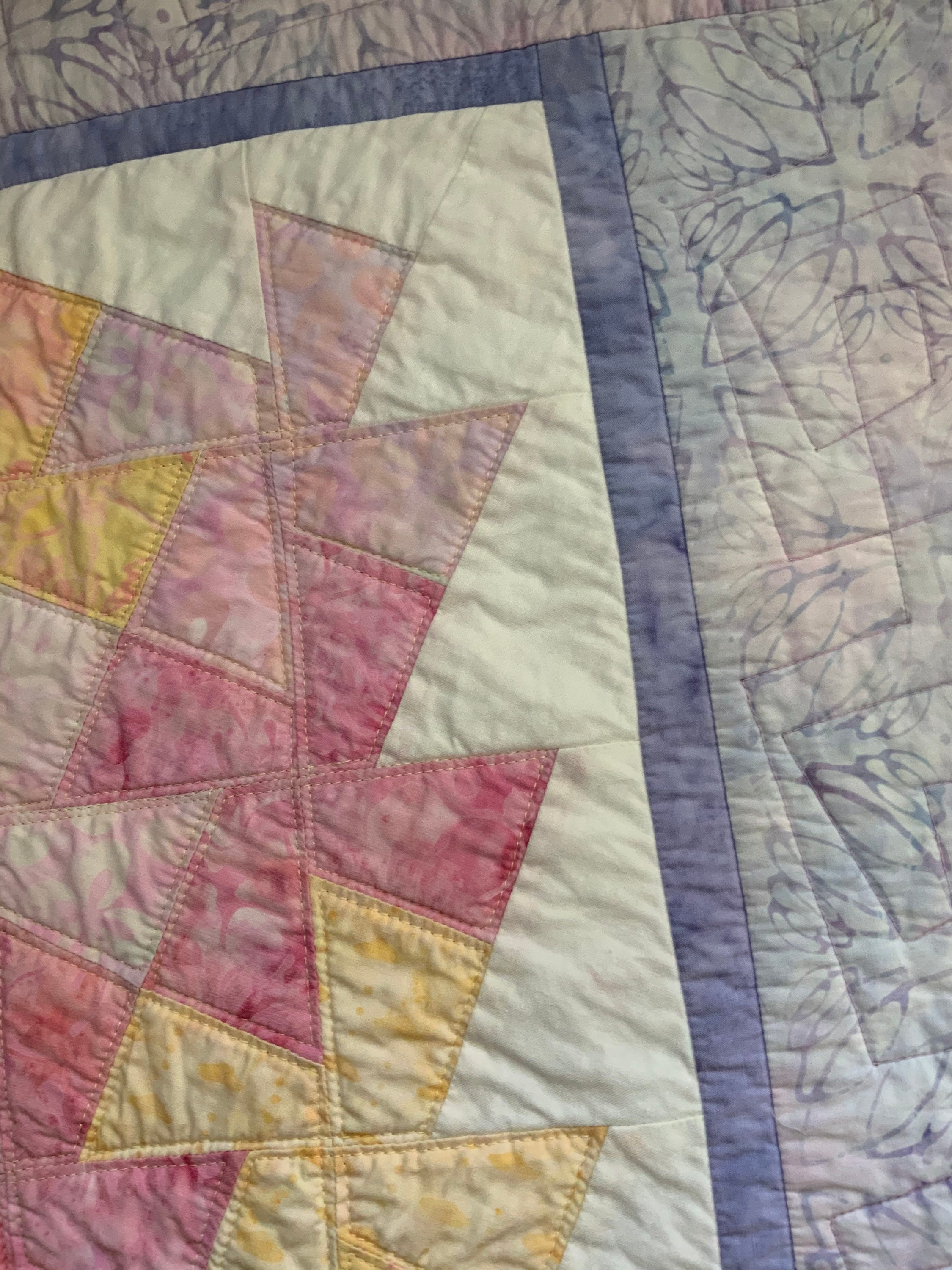 Rainbow Windmills Baby Quilt - Etsy
