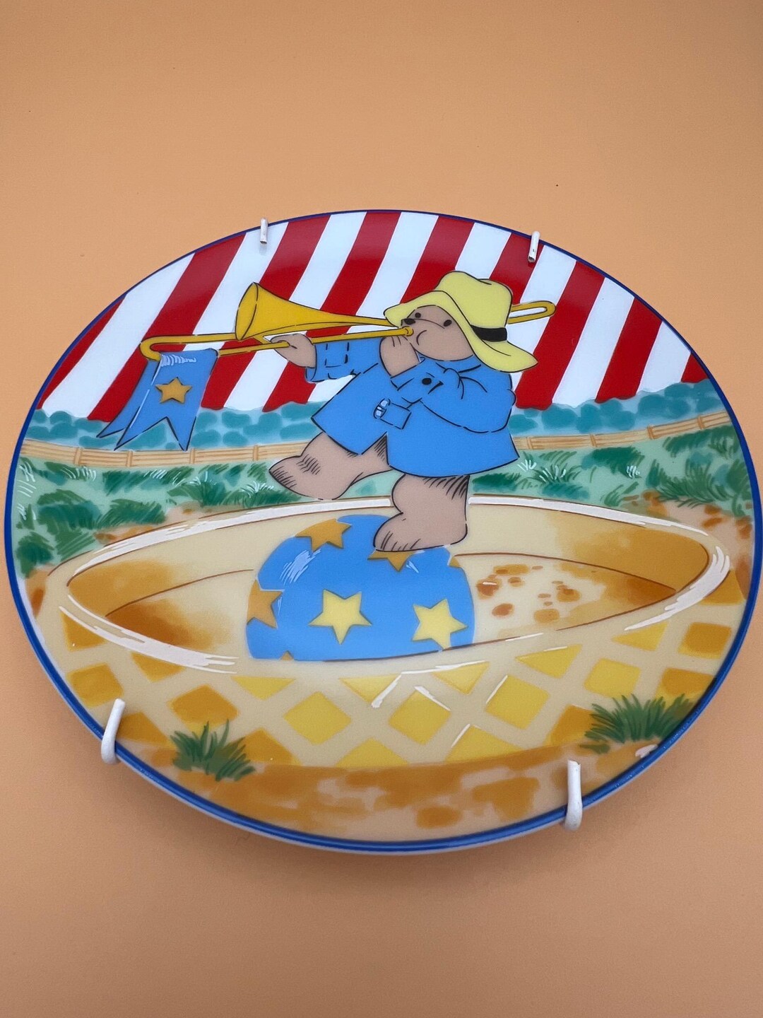 JOLLY PADDINGTON BEAR Collectible Plate, Ready to Hang, Numbered ...