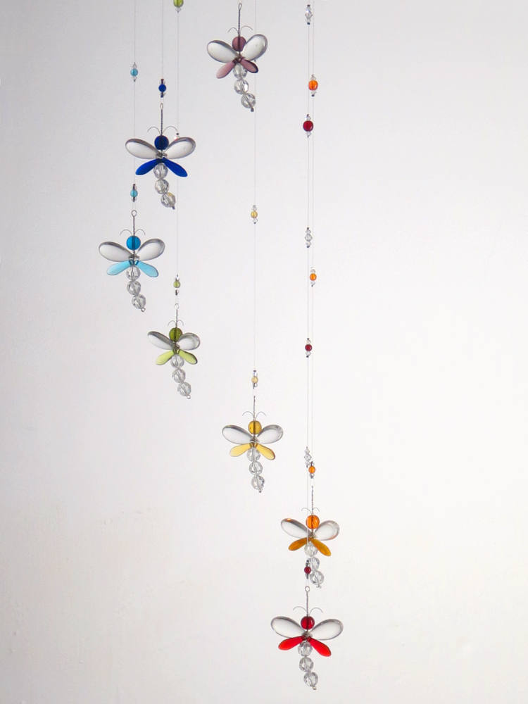 Rainbow Dragonfly Mobile Nursery Idea Baby Boy Mobile Swarovski Crystal ...
