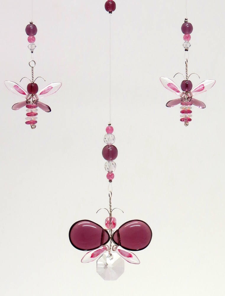 Window Jewelry Children's Hanging Mobile Crystal Suncatcher Purple ...