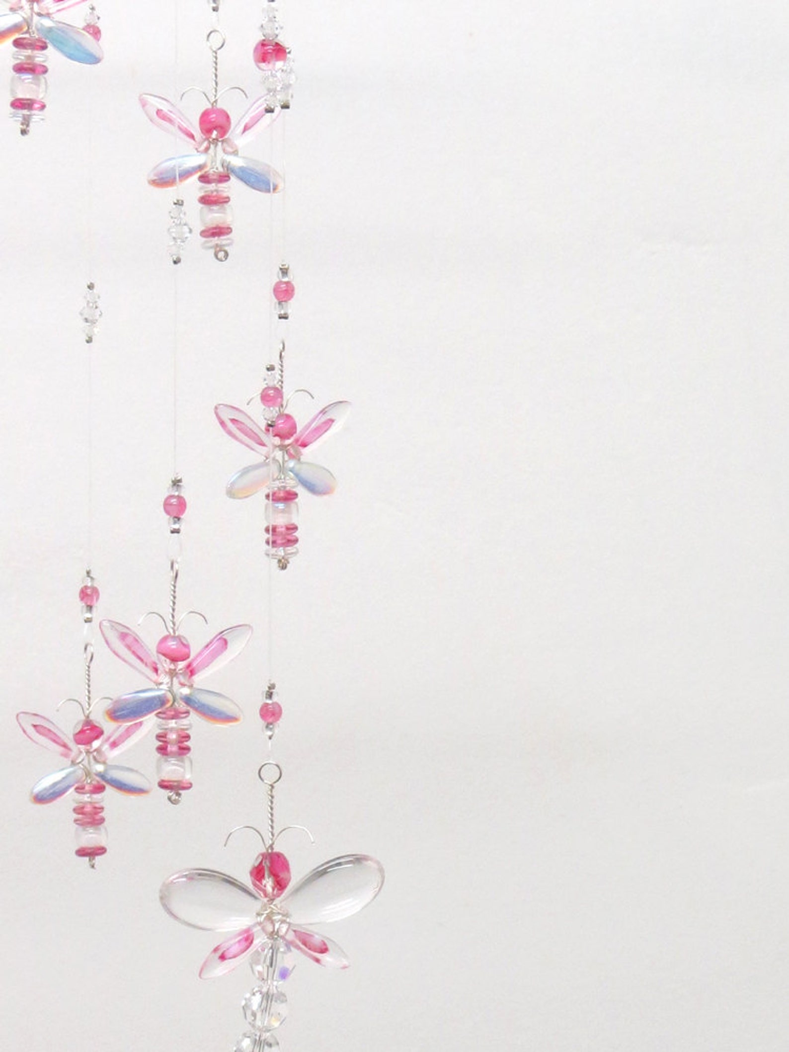 Pink Dragonfly Mobile Girl's Room Decor Baby Girl Mobile Baby Shower ...