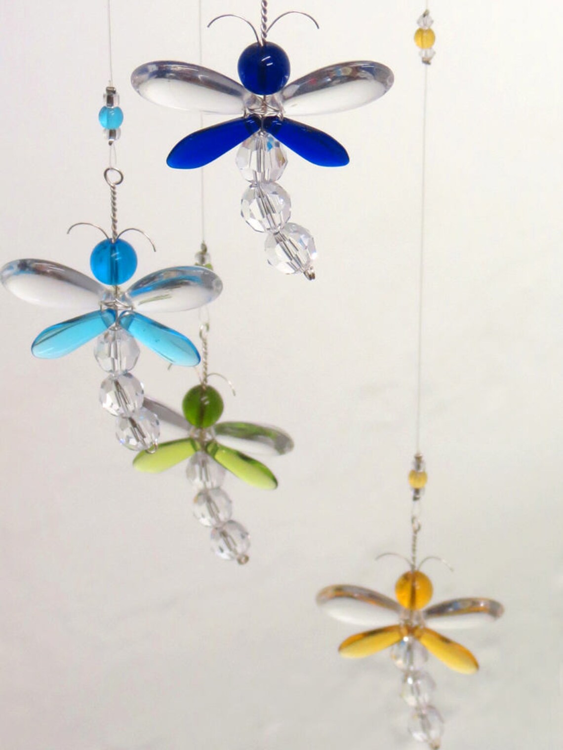 Rainbow Dragonfly Mobile Nursery Idea Baby Boy Mobile Swarovski Crystal ...