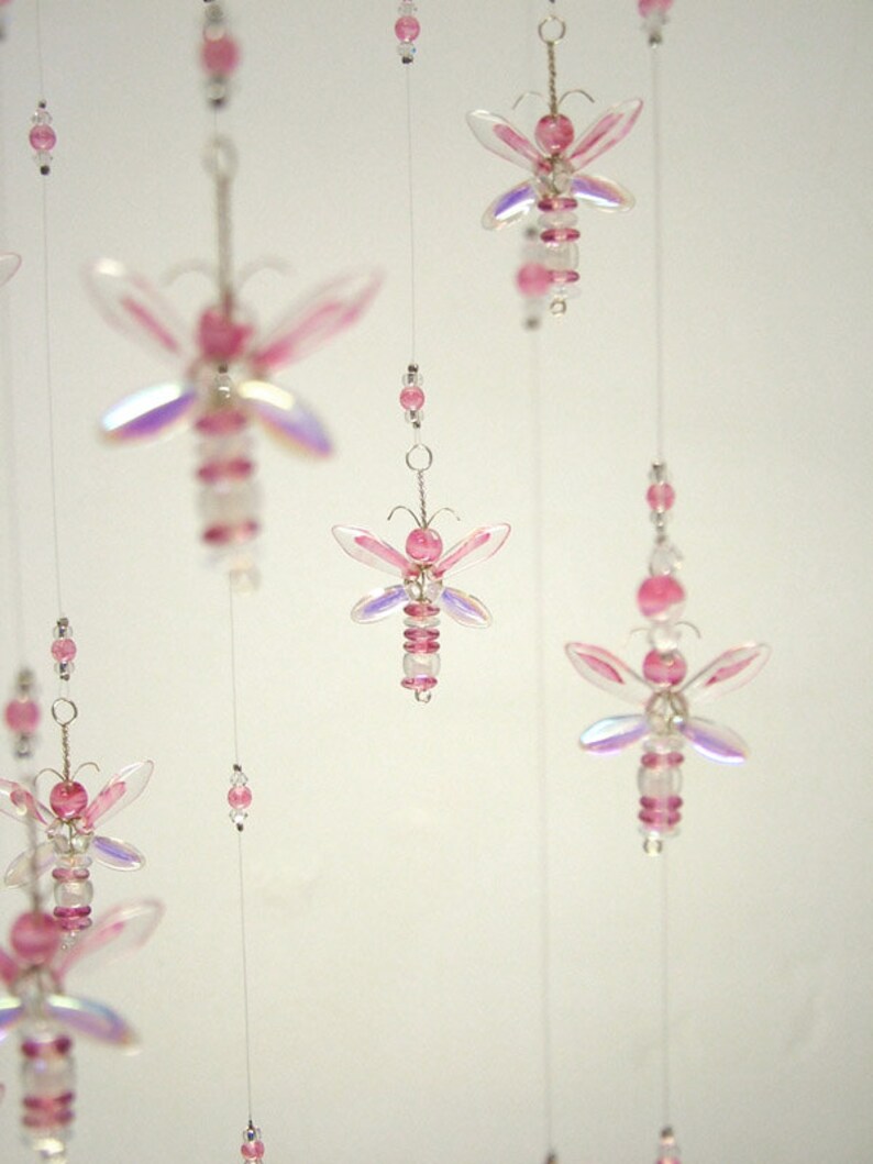 Pink Dragonfly Mobile Girl's Room Decor Baby Girl Mobile Baby Shower ...