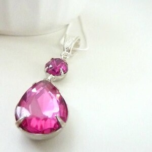 Hot Pink Bracelet Fuchsia Silver Pink Bracelet Gold, Round Adjustable ...