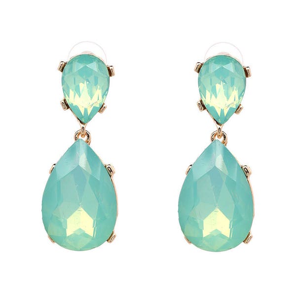 Mint Green Earrings - Etsy