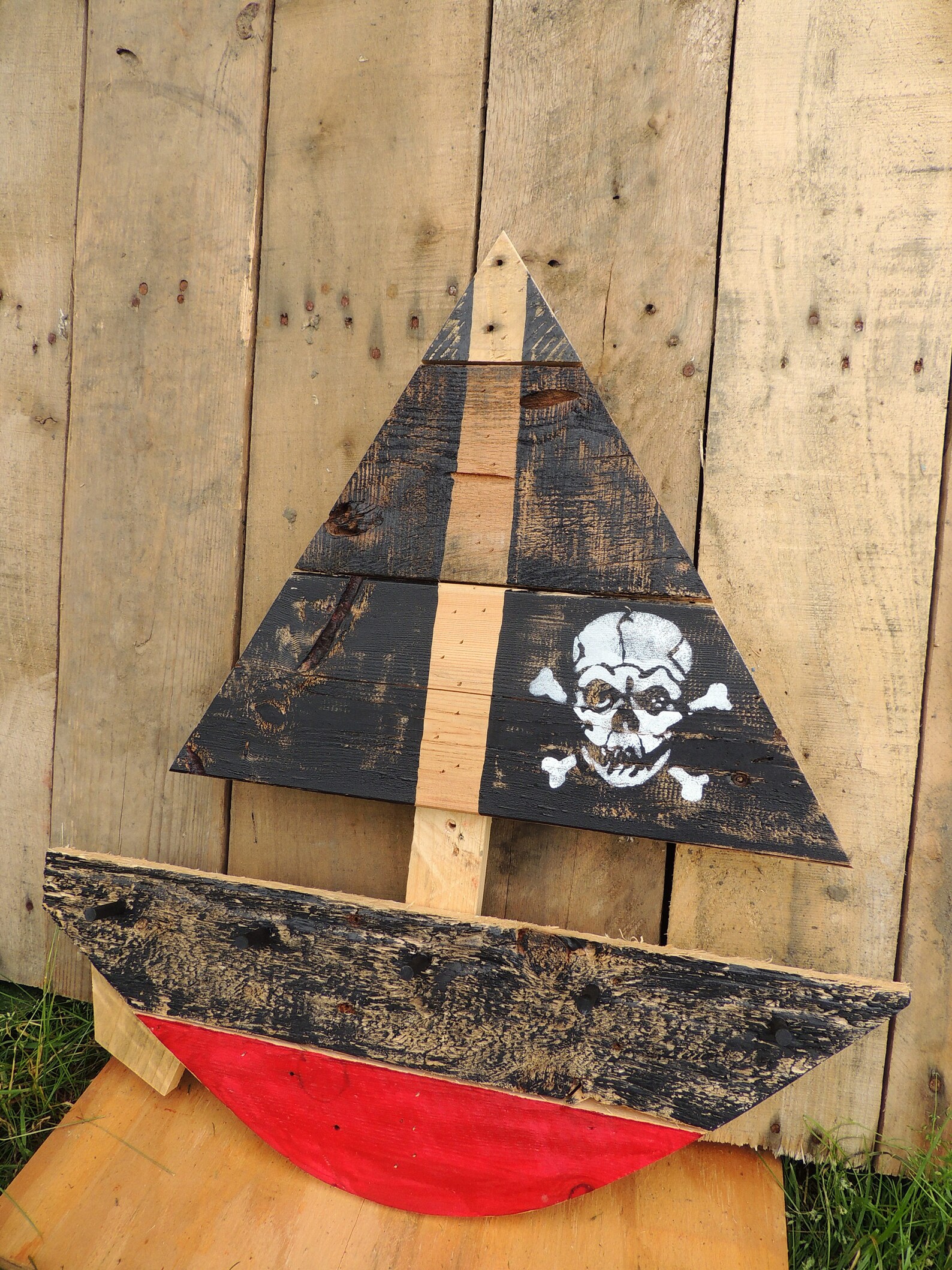 Pirate Ship Key Rack Hooks Kids Children's Room Man Cave Decor Jolly ...
