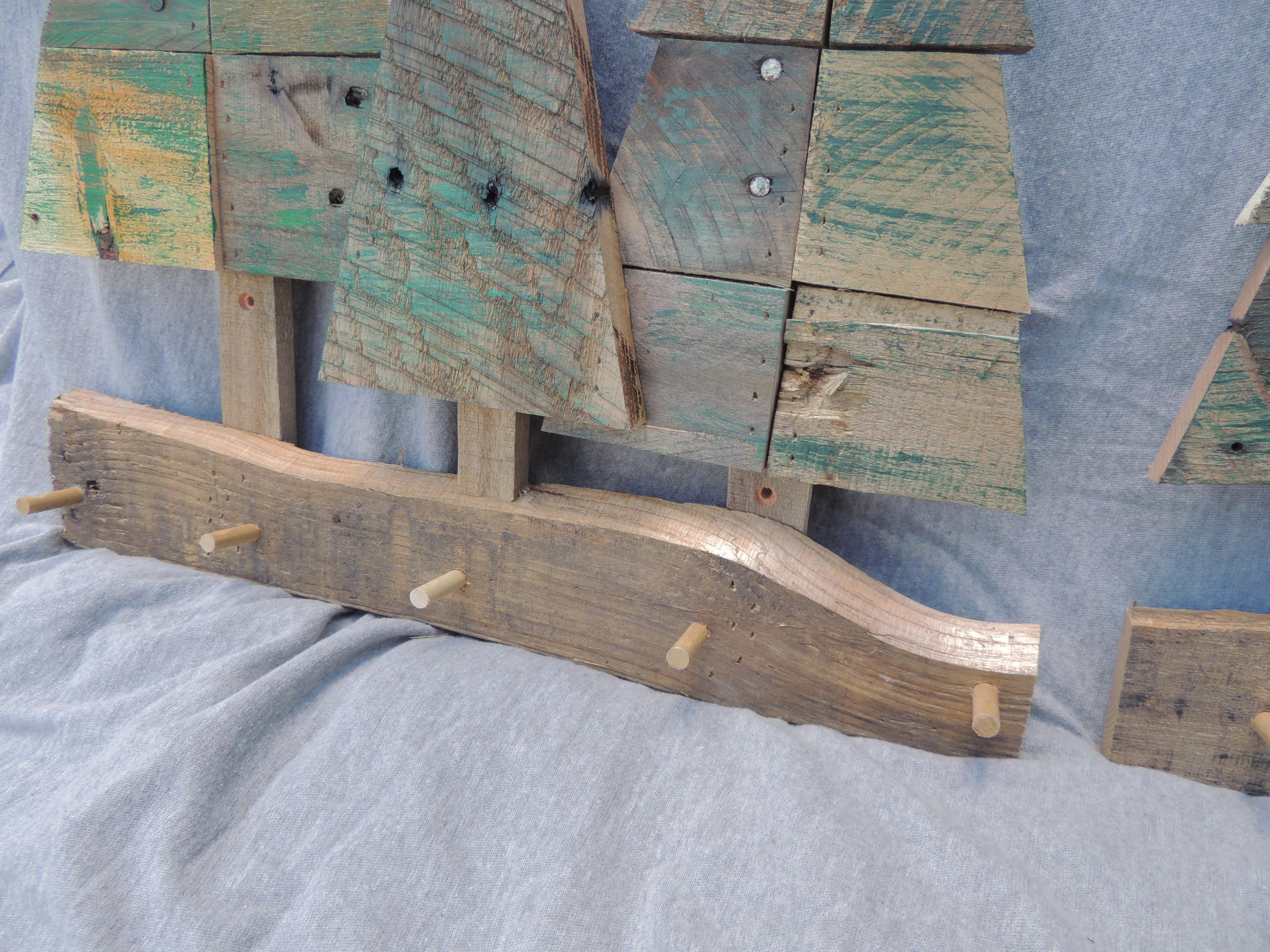 Pine Tree Key Rack, Forest Entryway Hooks, Rustic Home Decor, Reclaimed ...