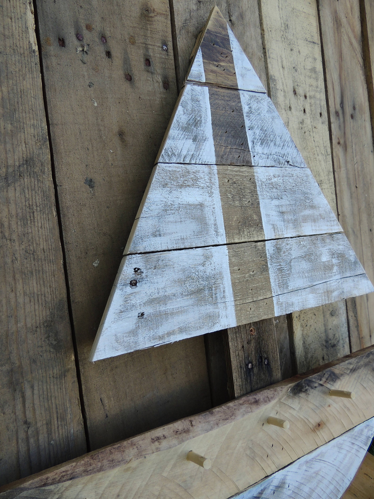 Sailboat Key Rack Boat Sailing Entryway Hooks Nautical Home Decor White ...