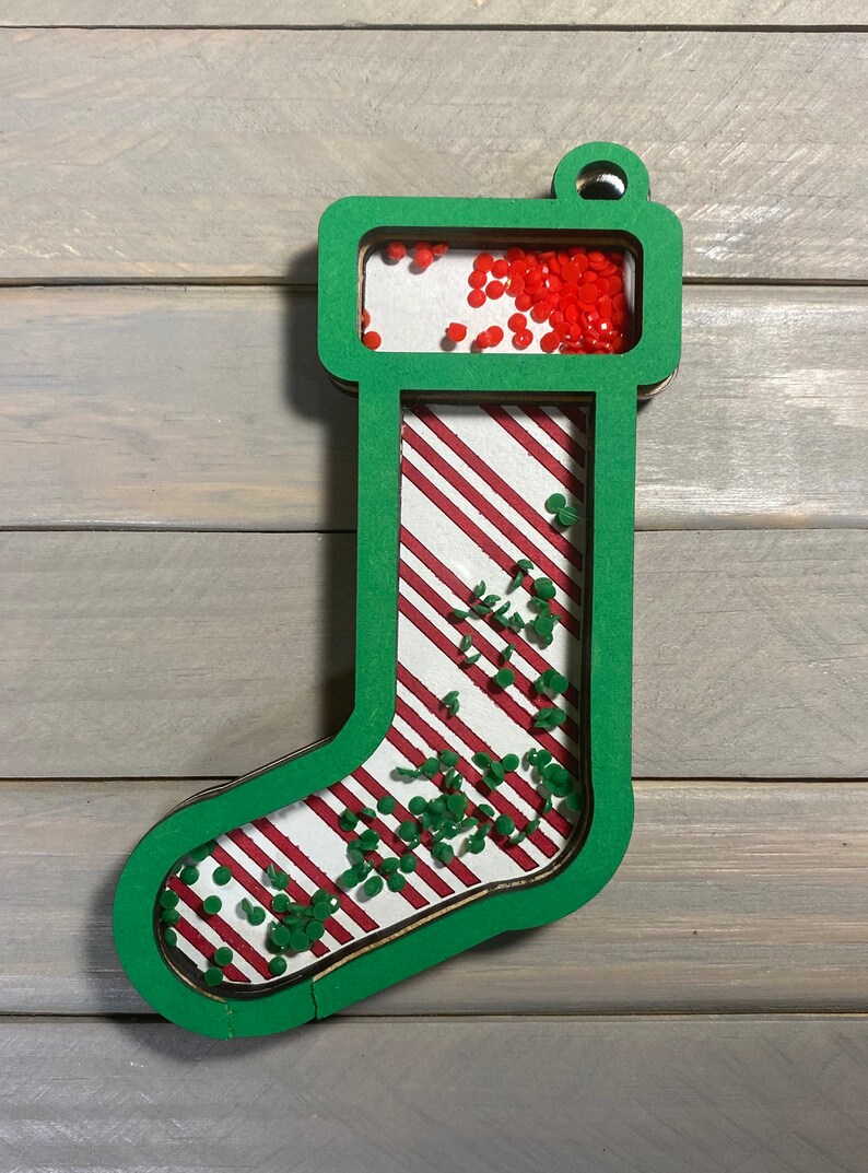 Stocking Shaker Ornament Set Laser Cut File - Etsy