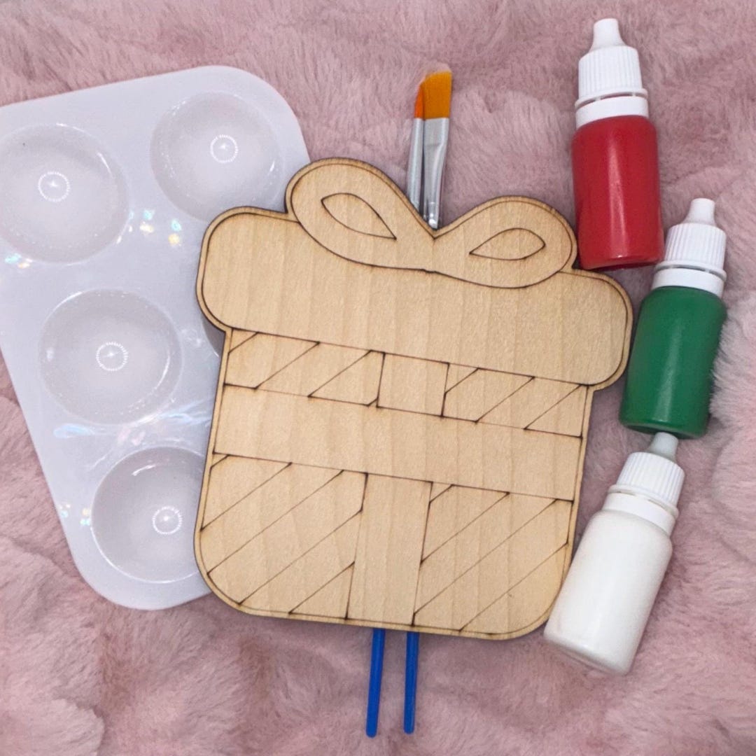 Christmas DIY Paint Kit | Includes All Supplies | Laser Cut Ornament ...