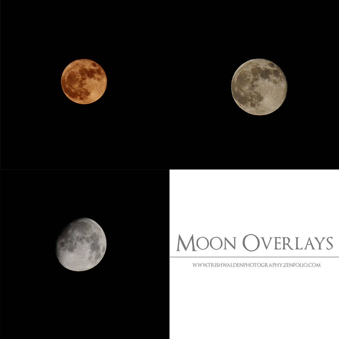 Moon Overlays for Photoshop - Etsy
