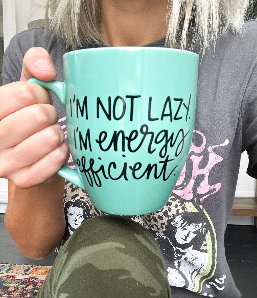 I’m not lazy I’m energy efficient mug, funny mug, lazy day mug, gift ...