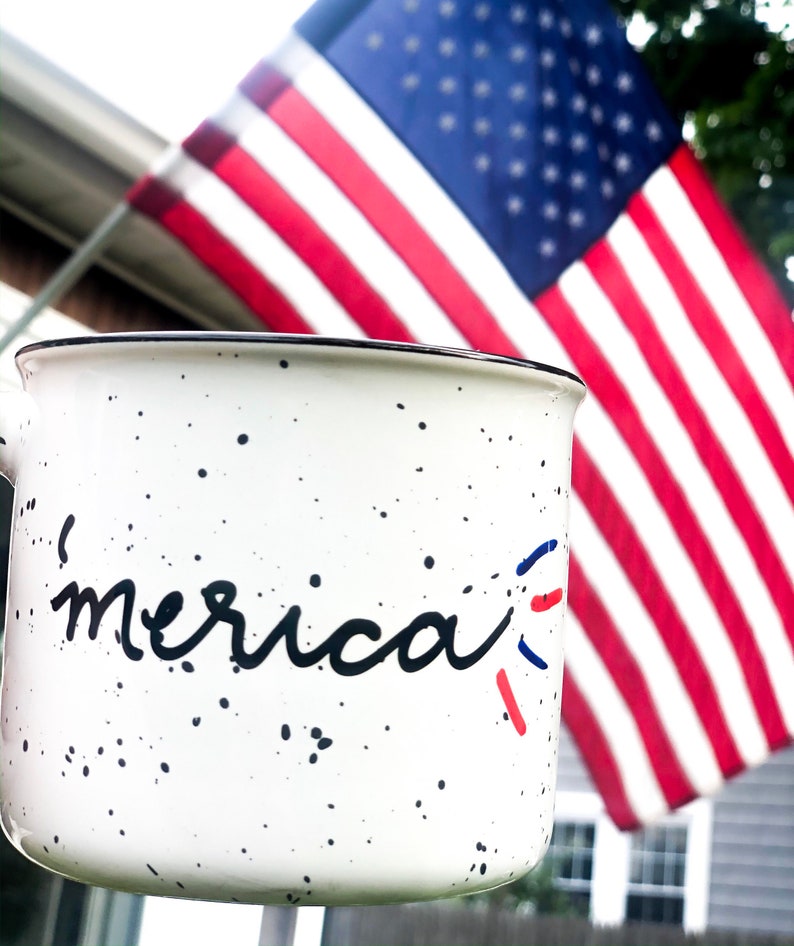 Merica Mug USA Custom Coffee Mug Personalized Coffee Mug | Etsy