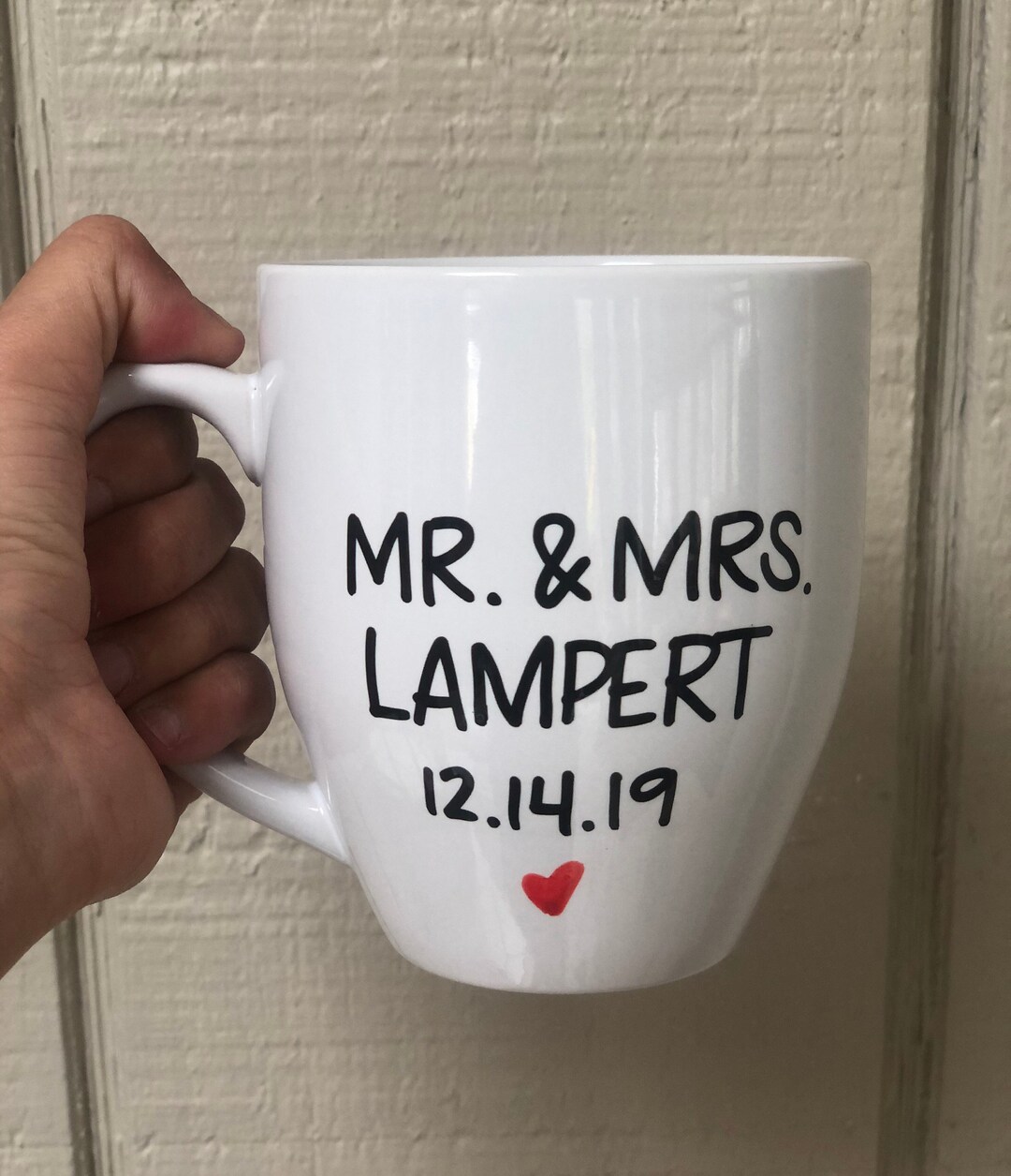 Wedding Date Mug, Anniversary Mug, Wedding Gift Mug, Love Mug, Wife ...