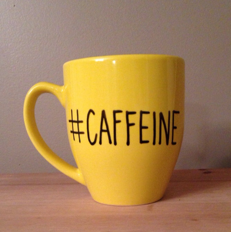 Caffeine Mug Silly Coffee Mug Coffee Lover Gift Gift for - Etsy