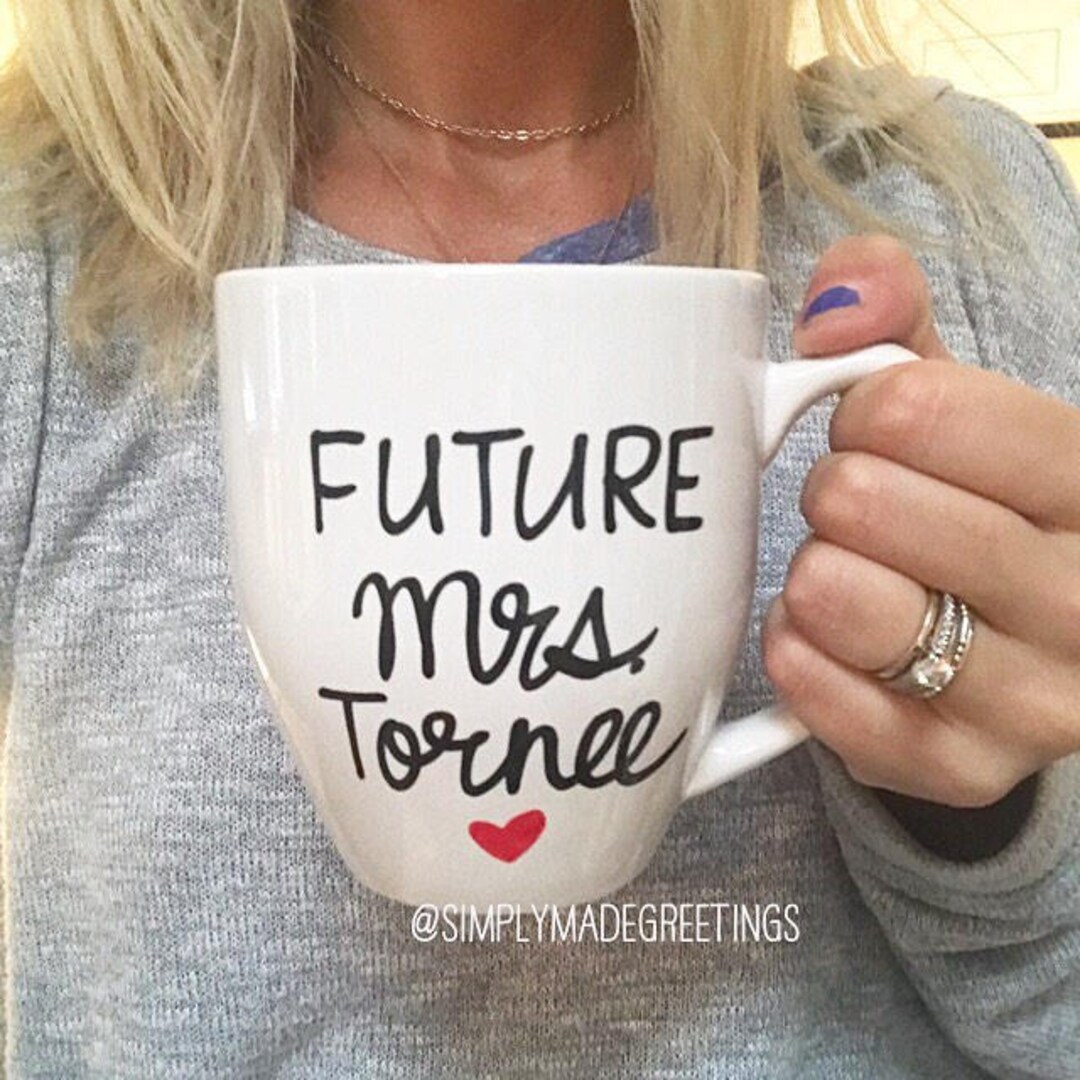 Future Mrs Mug, Soon to Be Mrs, Bride to Be Coffee Mug, Engagement Gift ...