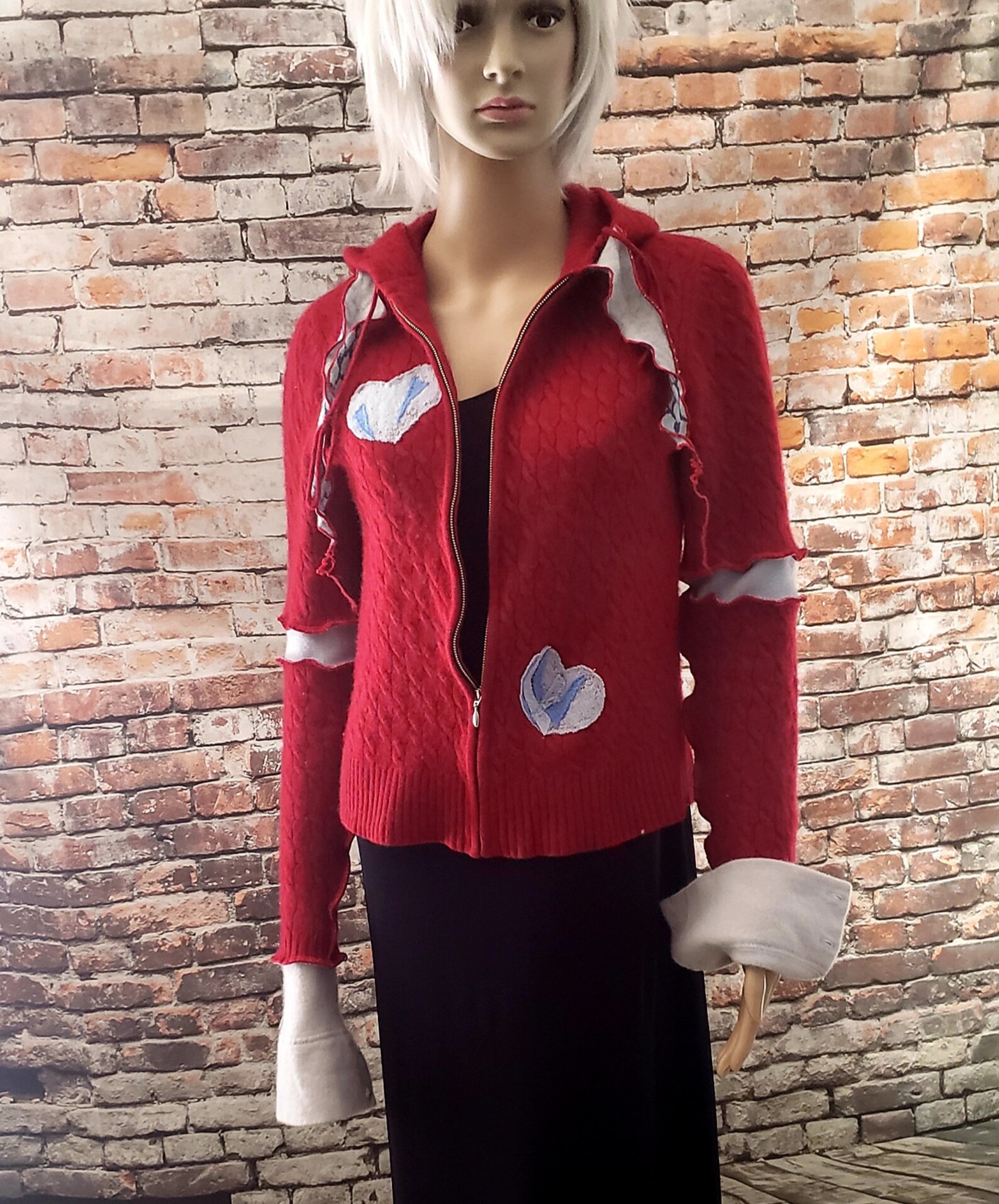 100% Cashmere Sweater, Hoodie, Repurposed Cashmere, Upcycled Sweater - Etsy