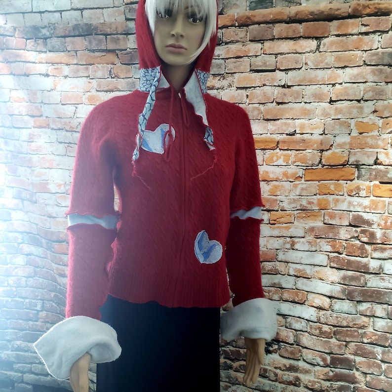 100% Cashmere Sweater, Hoodie, Repurposed Cashmere, Upcycled Sweater - Etsy