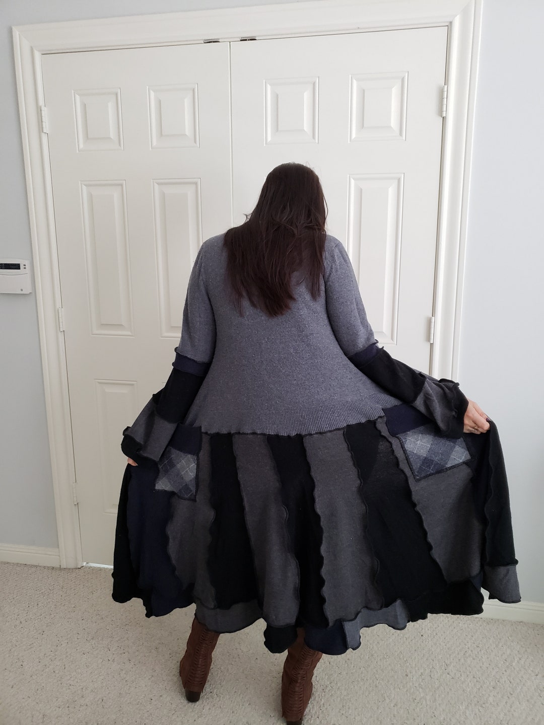 Katwise Coat, Upcycled Sweater, Pixie Coat, Woodlands Coat, 100% Merino ...