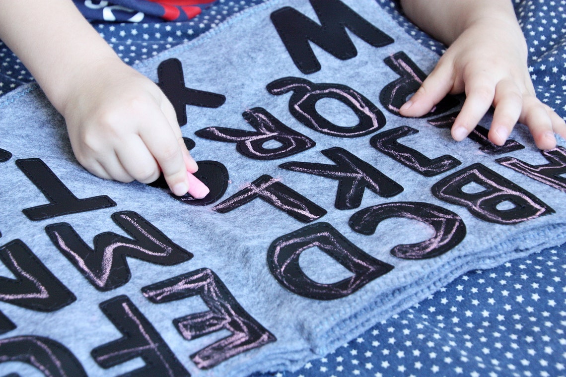 Chalk Board Alphabet Writing Practice Page Play Panel Early - Etsy