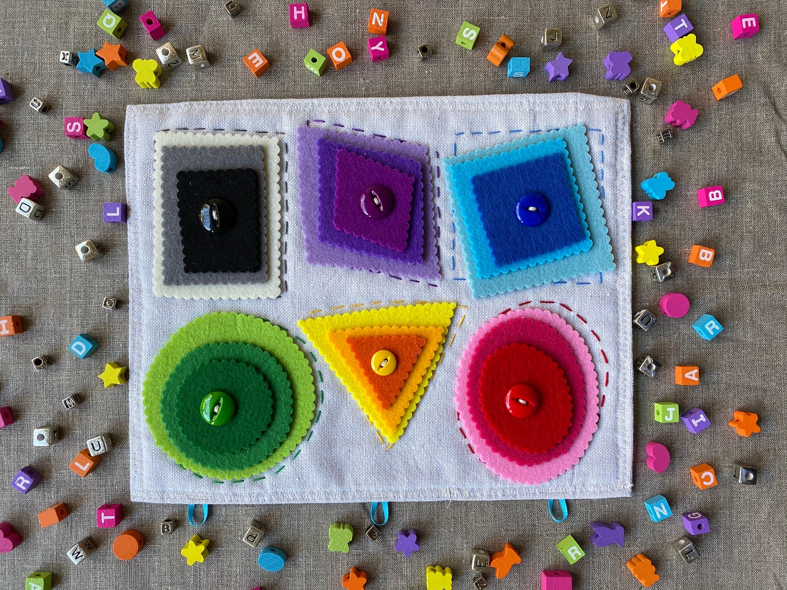 Learning Shapes DIY Kit Sensory Early Childhood Learning Through Play ...