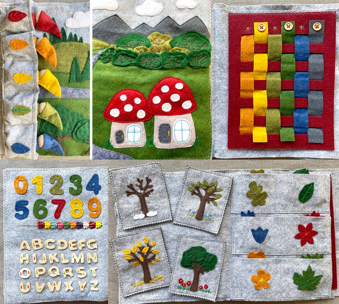 Waldorf Sensory Quiet Time Busy Book, Early Childhood Development ...