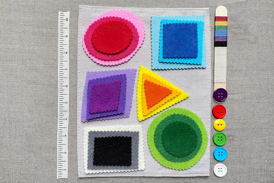 Learning Shapes DIY Kit Sensory Early Childhood Learning Through Play ...