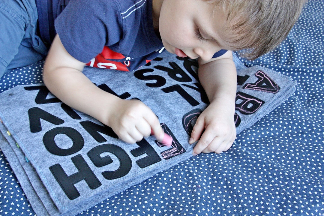 Chalk Board Alphabet Writing Practice Page Play Panel - Early Learning ...