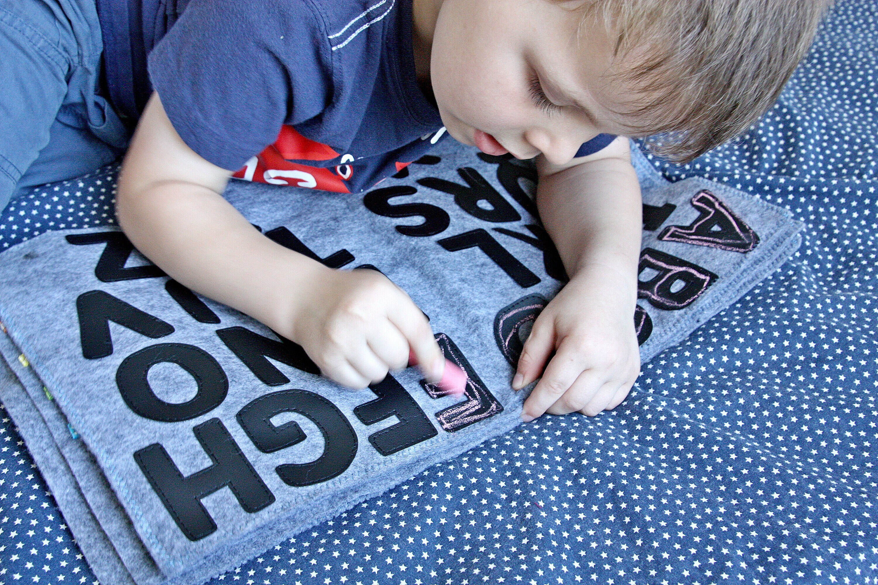 Chalkboard Alphabet Writing Practice Mat: Early Learning Sensory Aid - Etsy