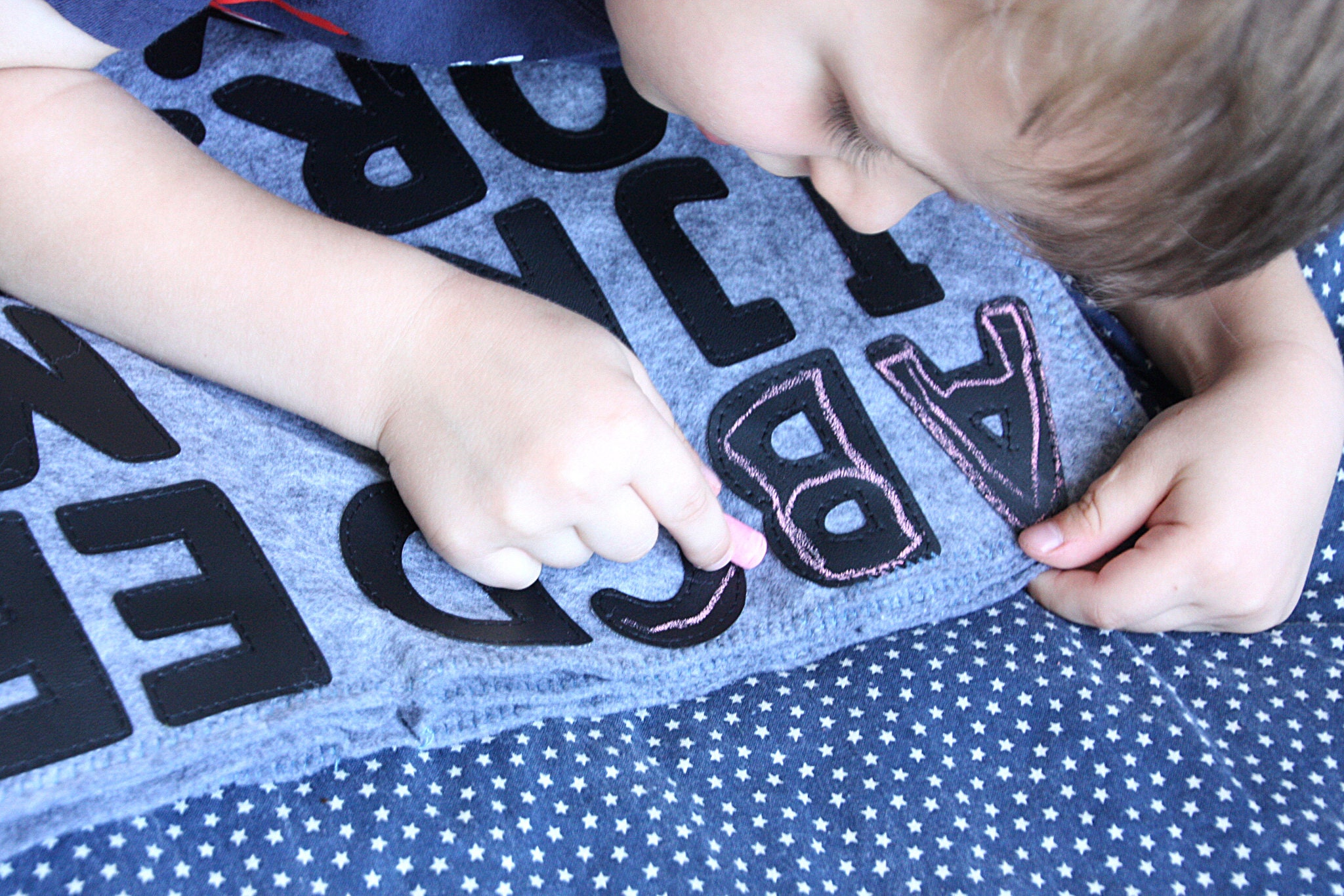 Chalk Board Alphabet Writing Practice Page Play Panel Early Learning ...