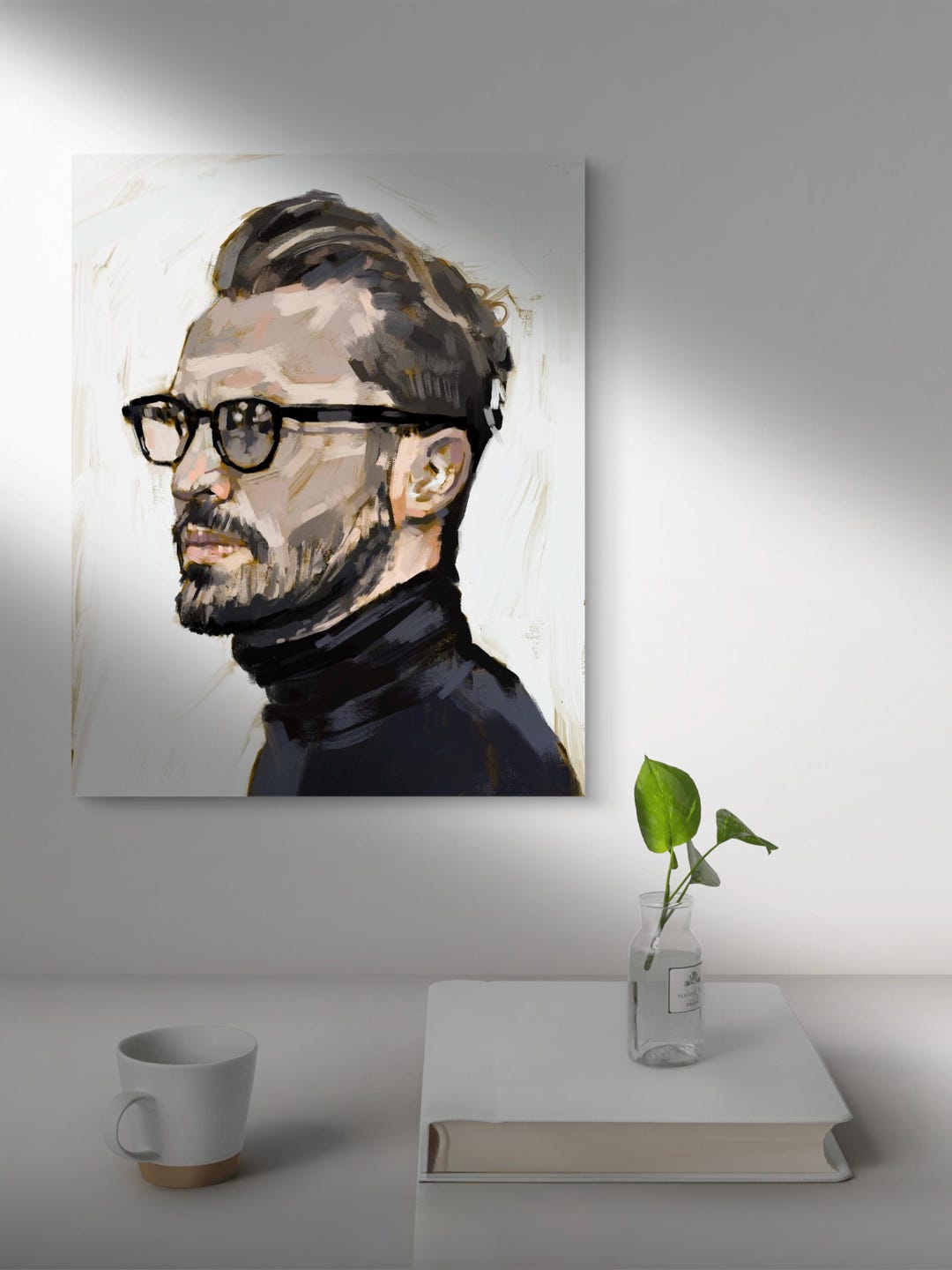 Turtleneck - Digital Portrait Painting – NO AI – High-resolution ...