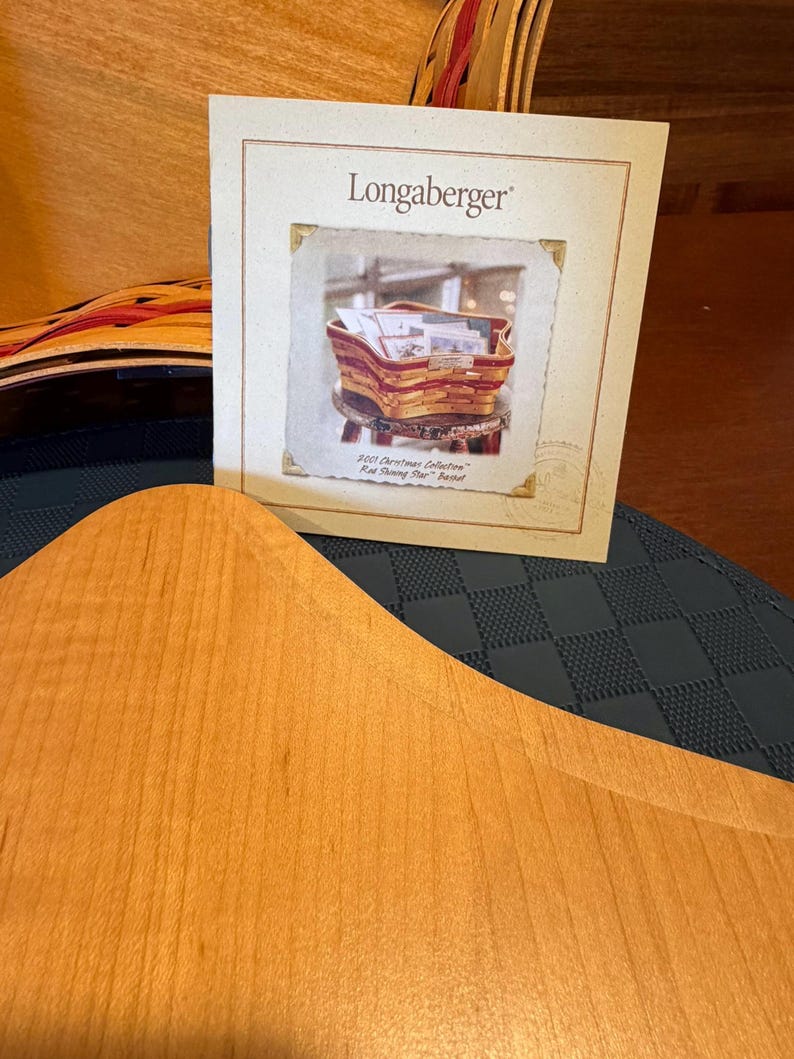 Longaberger Shining Star Basket Red With Lid and Holiday Inserts - Etsy