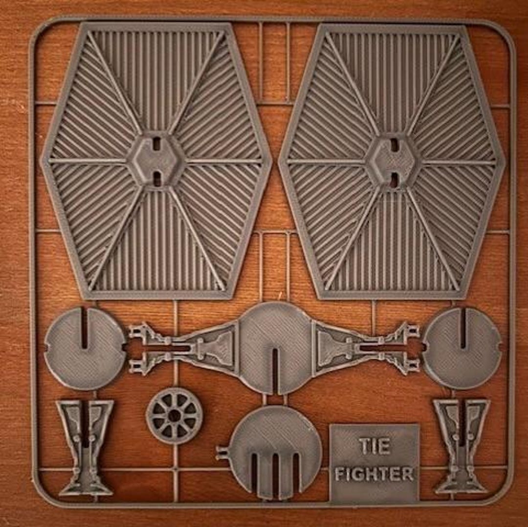 3D Printed Star Wars TIE Fighter DIY Model Kit – Build Your Own ...