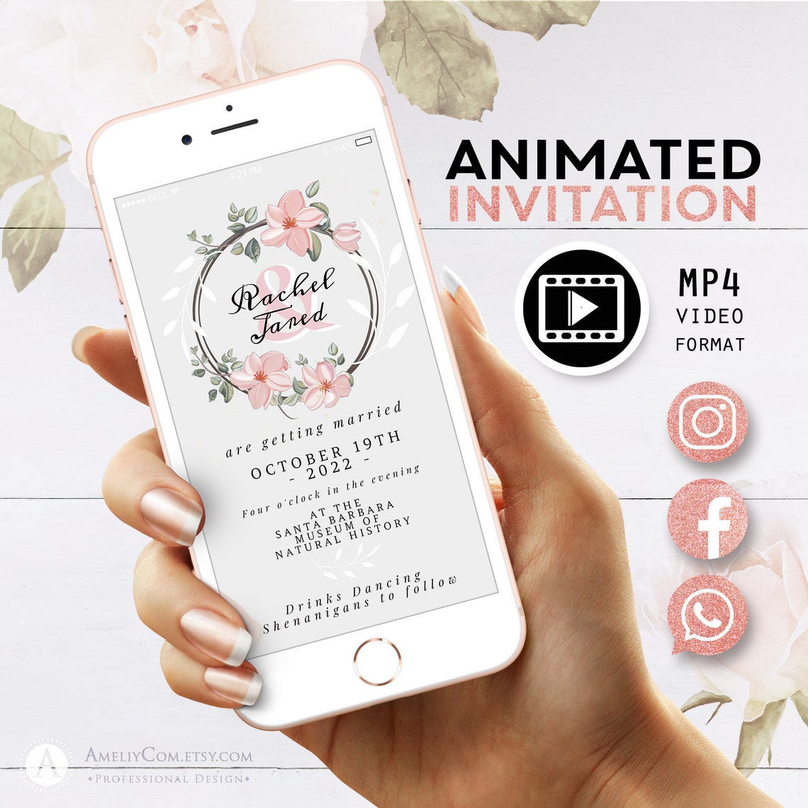 Wedding Invitation Animation Templates