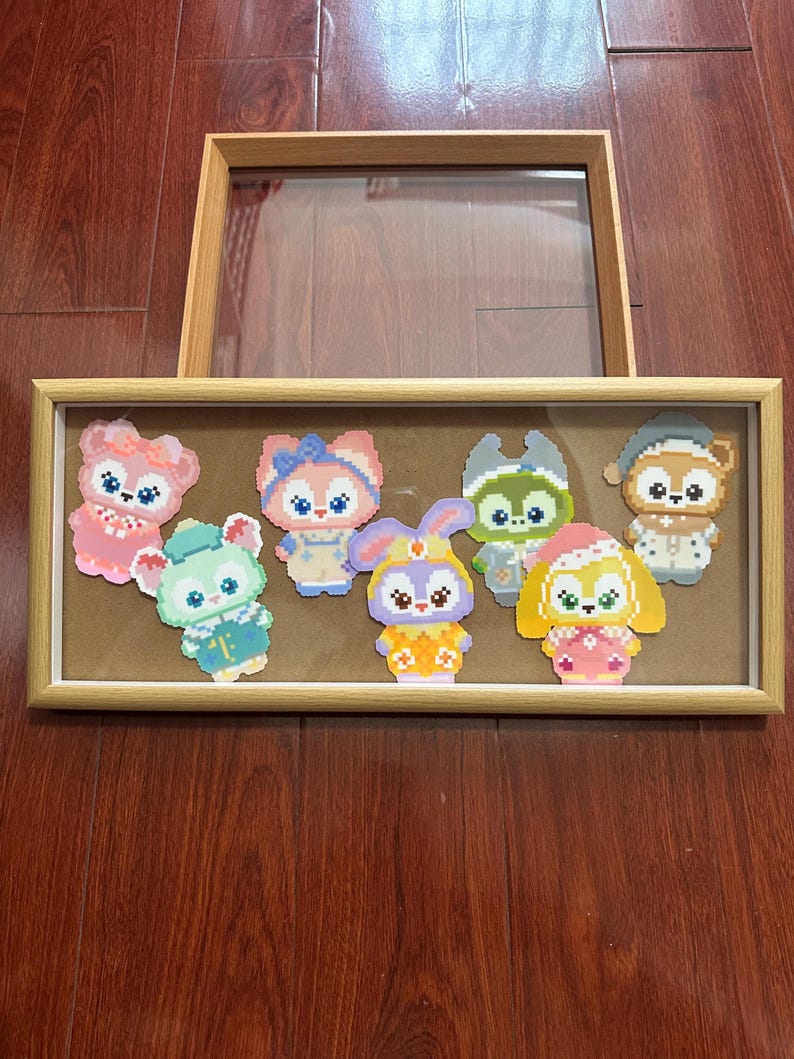Perler Bead Pattern: Duffy and Friends Fuse Beads Template (digital ...