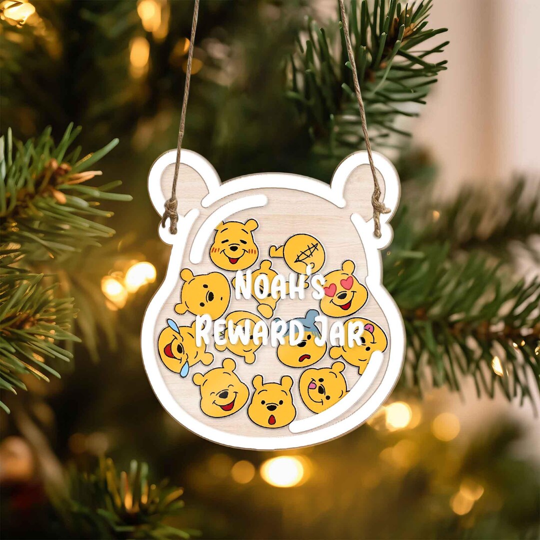 Custom Winnie the Pooh Reward Jar, Custom Kid Name Reward Jar, Pooh ...