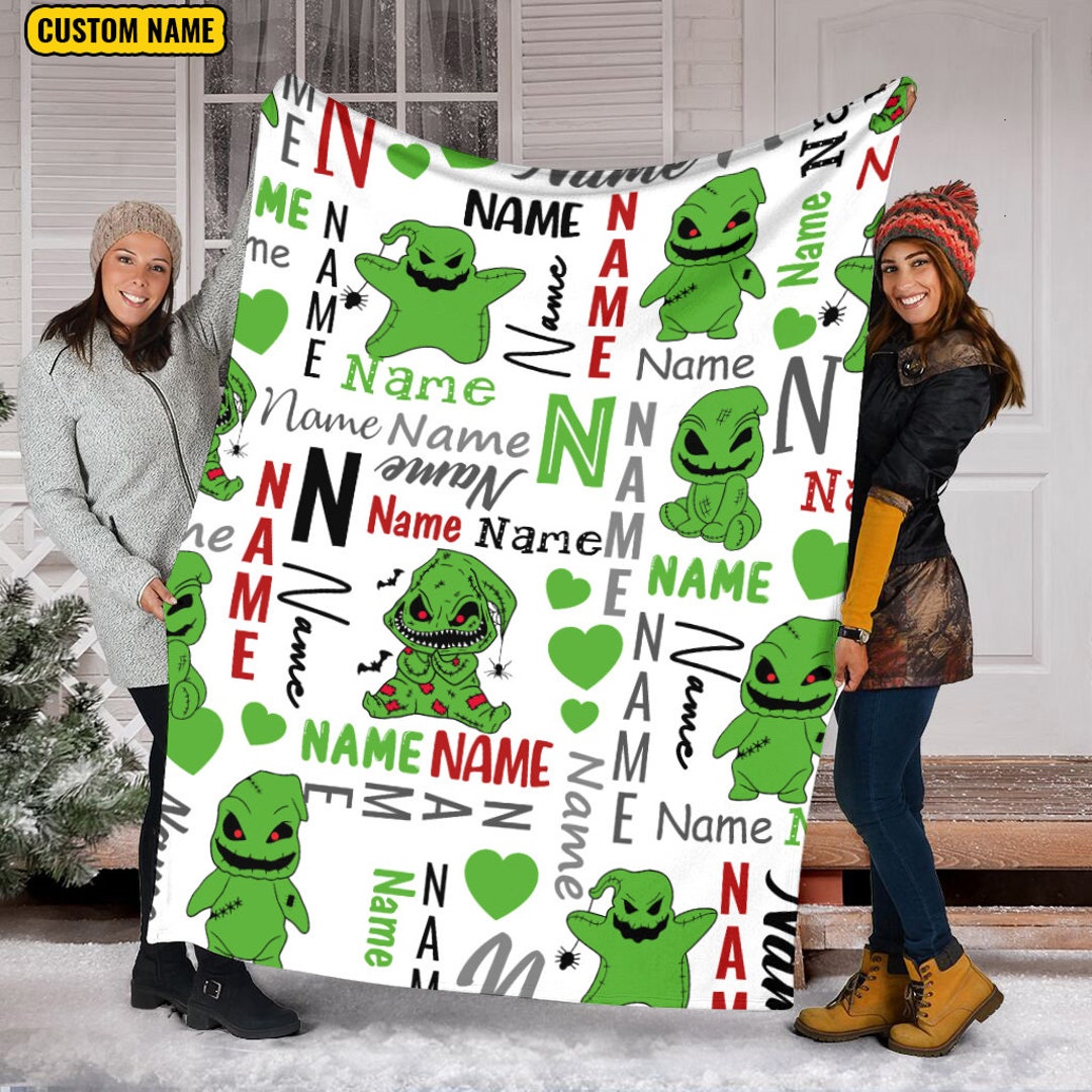 Personalized Name Oogie Boogie Blanket, the Nightmare Before Christmas ...