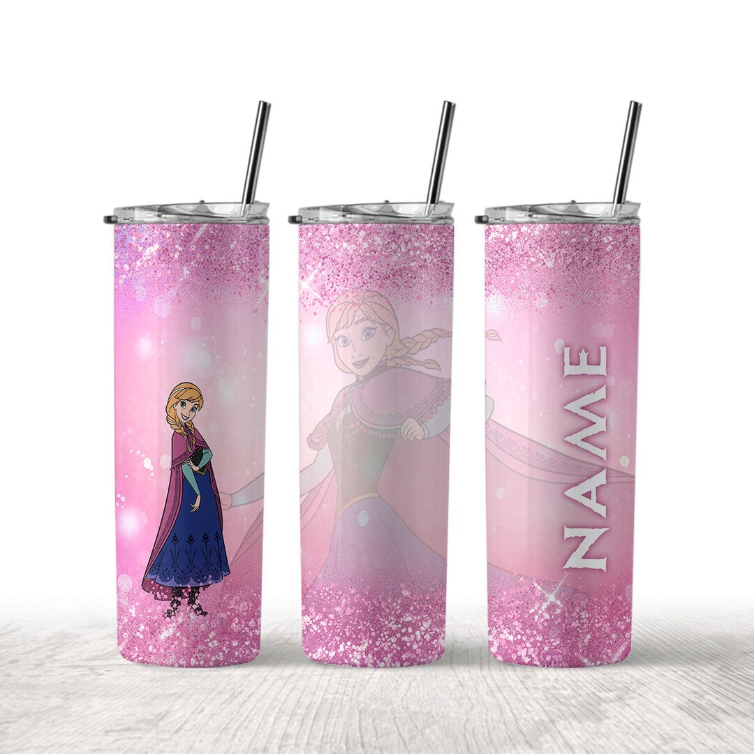 Personalized Name Anna Princess 20oz Skinny Tumbler Wrap PNG, Frozen ...