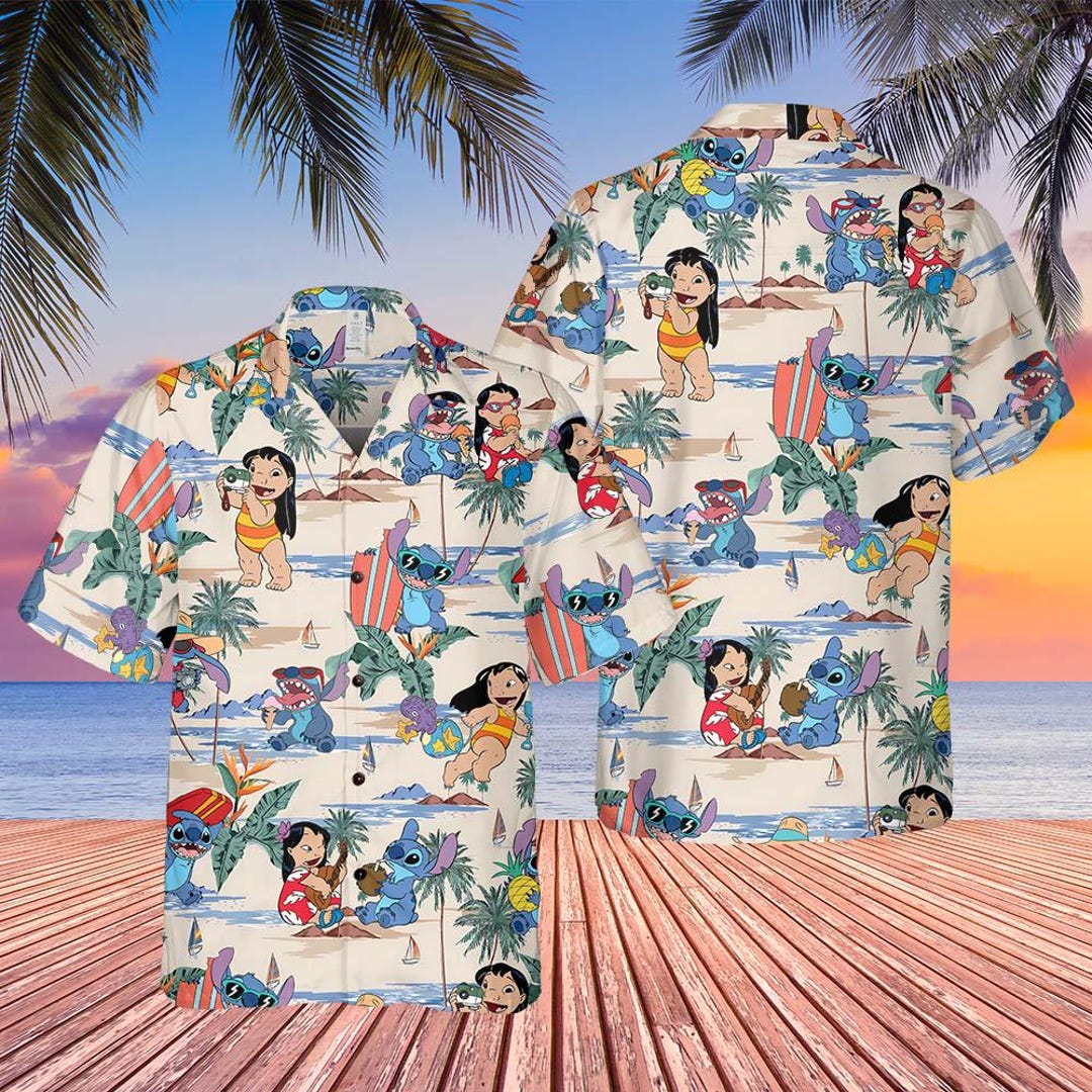 Stitch and Lilo Summer Shirt, Disney Stitch, Disneyland, Aloha Holiday ...