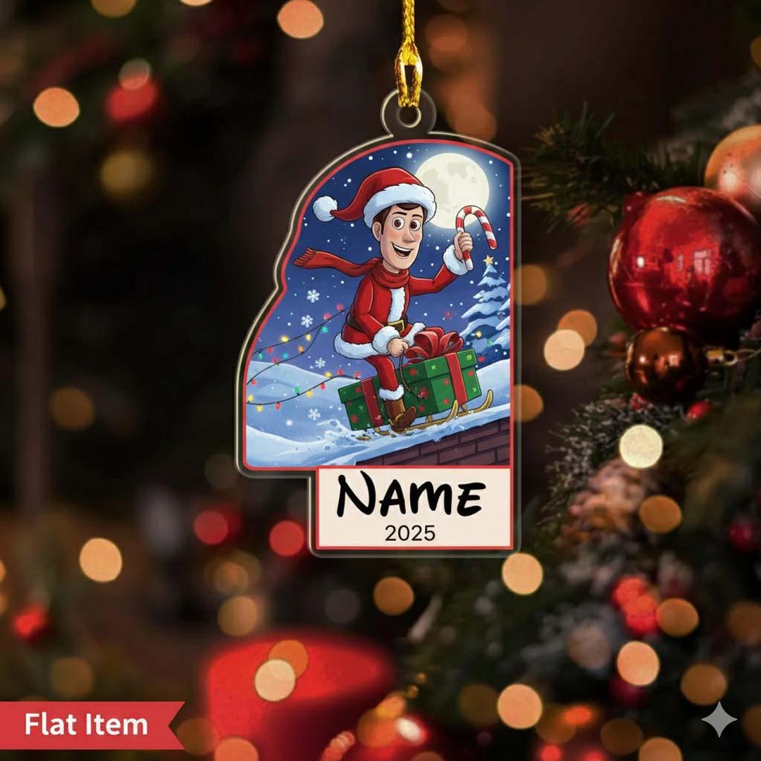 Personalized Woody Toy Story Acrylic Christmas Ornament, Toy Story ...