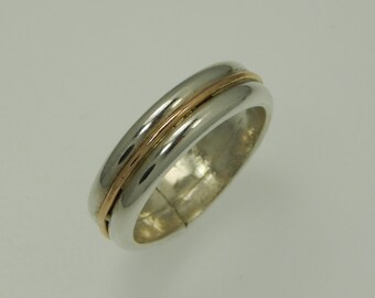 Mixed Metal Band - Etsy