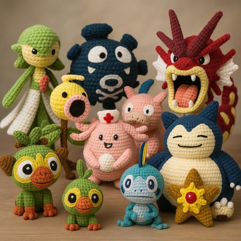 100 Pokemon-inspired Crochet Pattern Bundle PDF – Mega Amigurumi Pack ...